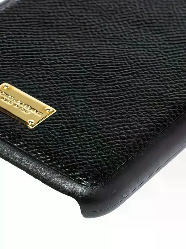 Dolce & Gabbana Leather Logo-plaque Iphone 7 And 8 Cover