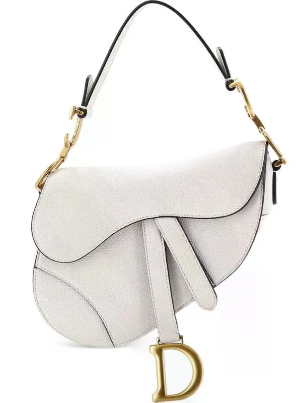 Dior Saddle Mini Shoulder Bag - White