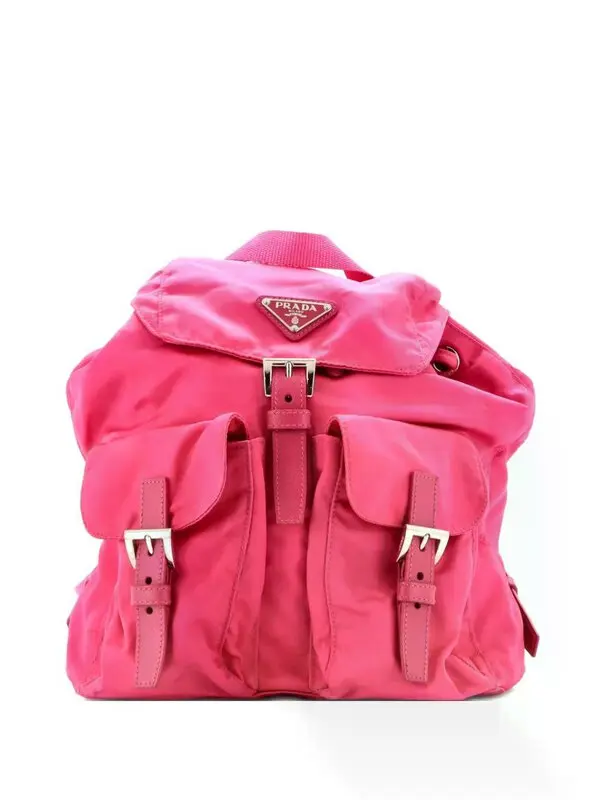 Prada Tessuto Small Backpack With Double Front Pocket