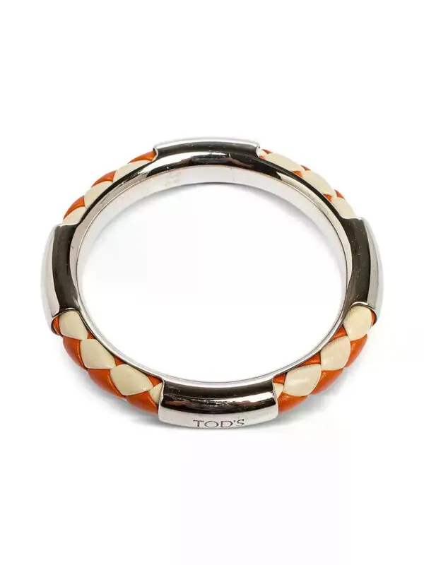 TOD'S Leather Woven Bracelet