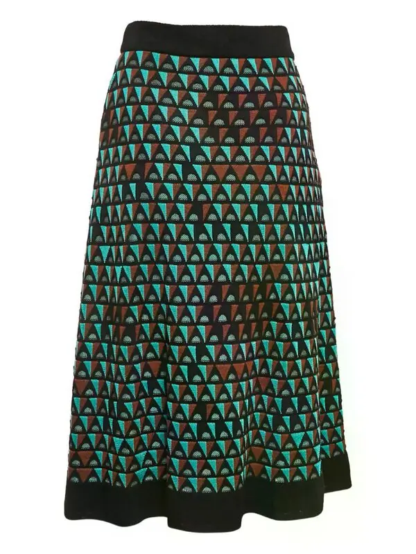 Missoni Geometric-pattern Knit A-line Skirt