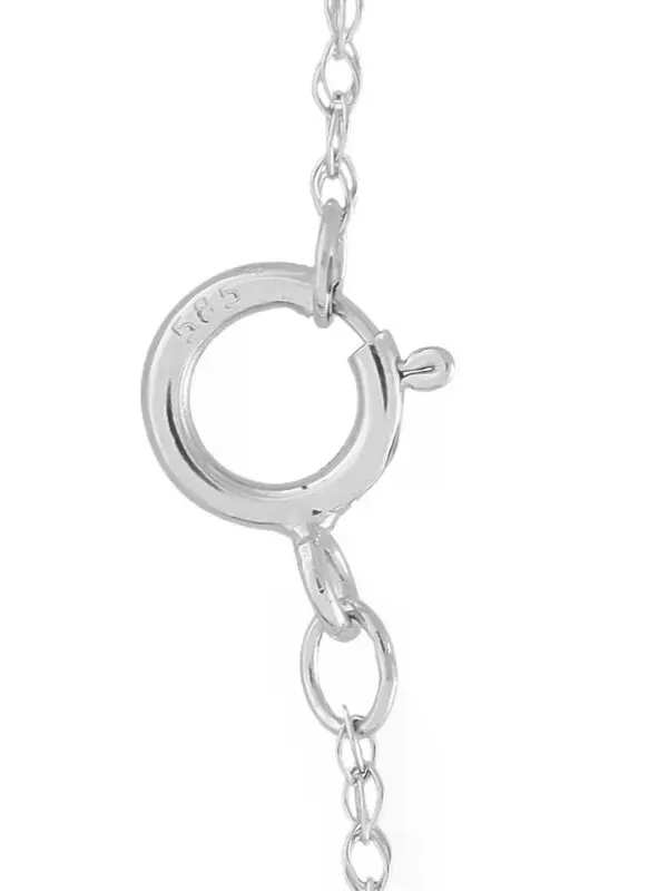 LB EXCLUSIVE 14k White Gold Diamond Pendant Necklace