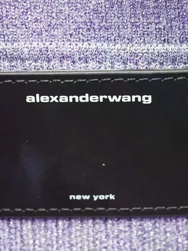 ALEXANDER WANG Ribbed-knit Drawstring Bag