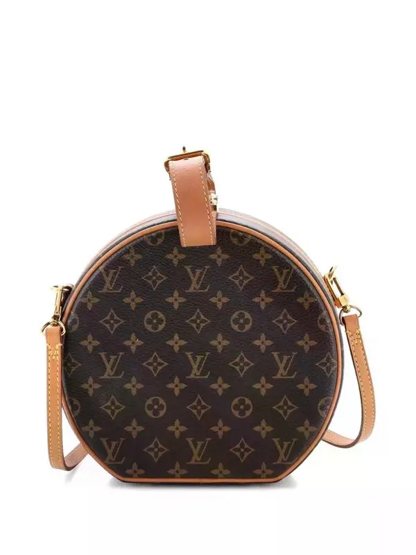 LOUIS VUITTON Petite Boite Chapeau Monogram Canvas Crossbody Bag - Brown
