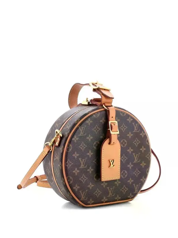 LOUIS VUITTON Petite Boite Chapeau Monogram Canvas Crossbody Bag - Brown