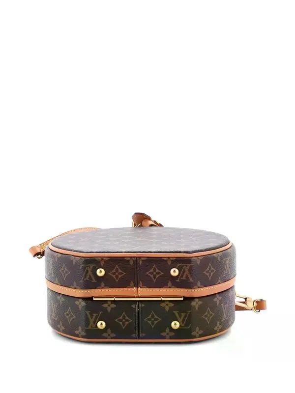 LOUIS VUITTON Petite Boite Chapeau Monogram Canvas Crossbody Bag - Brown