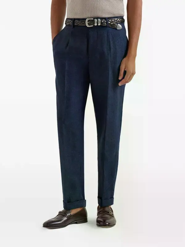 Brunello Cucinelli Pleated Trousers - Blue