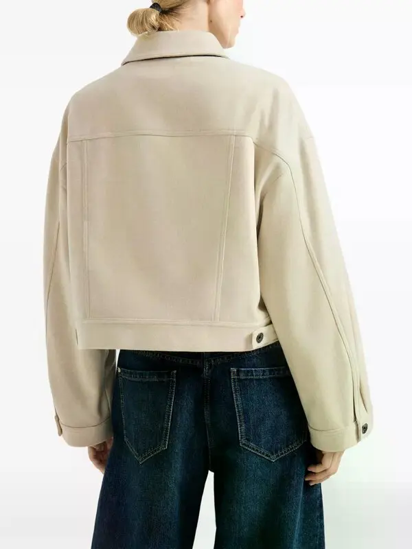 Brunello Cucinelli Monili-embellished Jacket - Neutrals