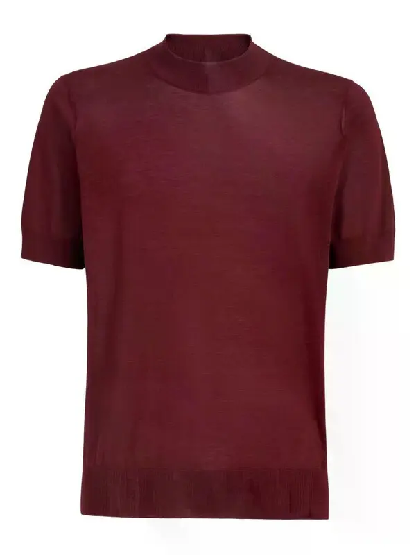 Brunello Cucinelli Mock-neck Knit T-shirt