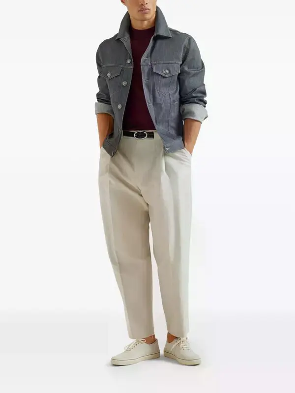 Brunello Cucinelli Mock-neck Knit T-shirt