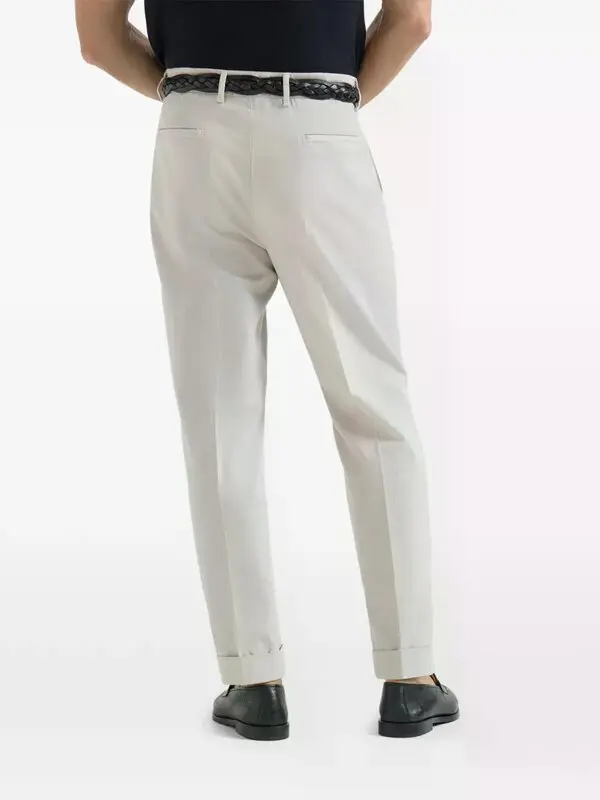 Brunello Cucinelli Cotton Trousers - Neutrals