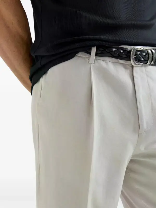 Brunello Cucinelli Cotton Trousers - Neutrals