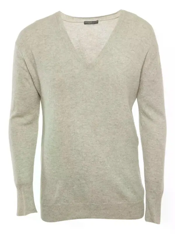 Alexander McQueen V-neck Long Sleeve Sweater