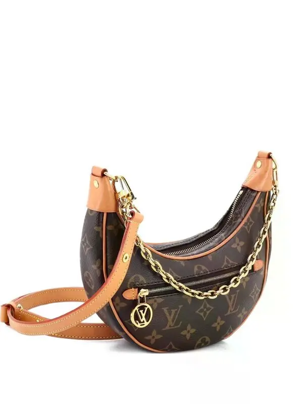 LOUIS VUITTON Loop Handbag Monogram Canvas Hobo Bag