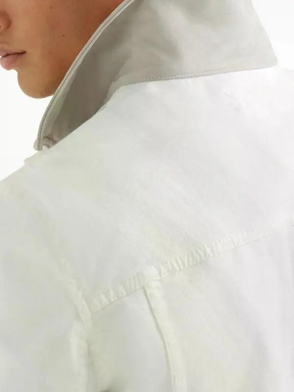 Brunello Cucinelli Button-up Denim Jacket - White