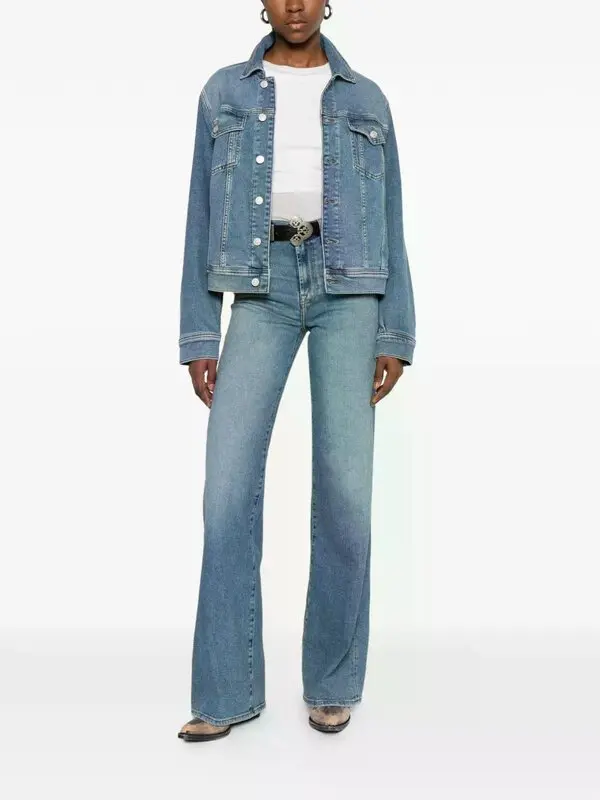 7 For All Mankind Modern Dojo Five-pocket Jeans - Blue