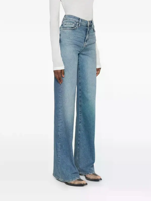 7 For All Mankind Modern Dojo Five-pocket Jeans - Blue