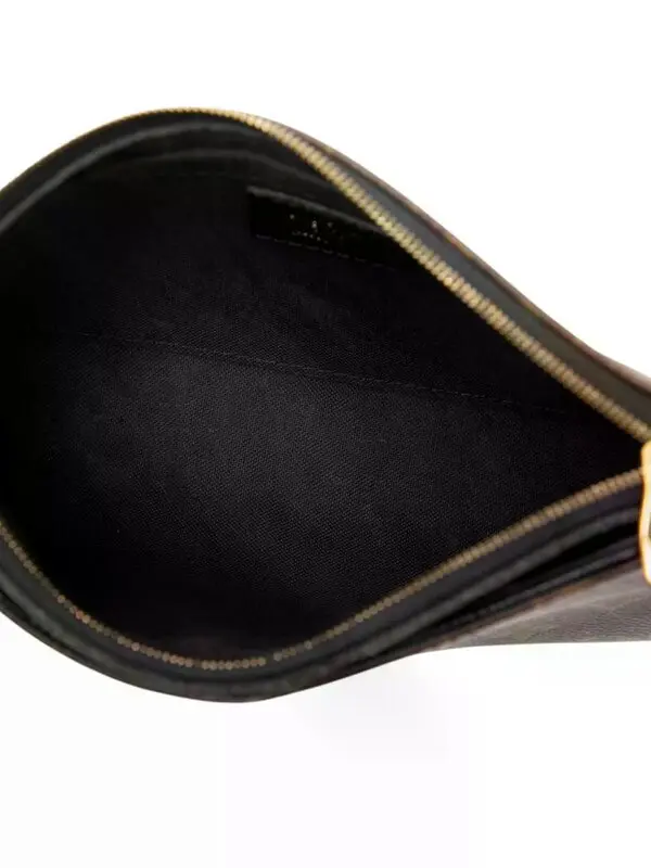 LOUIS VUITTON 2016 Monogram Pallas Clutch Satchel - Black