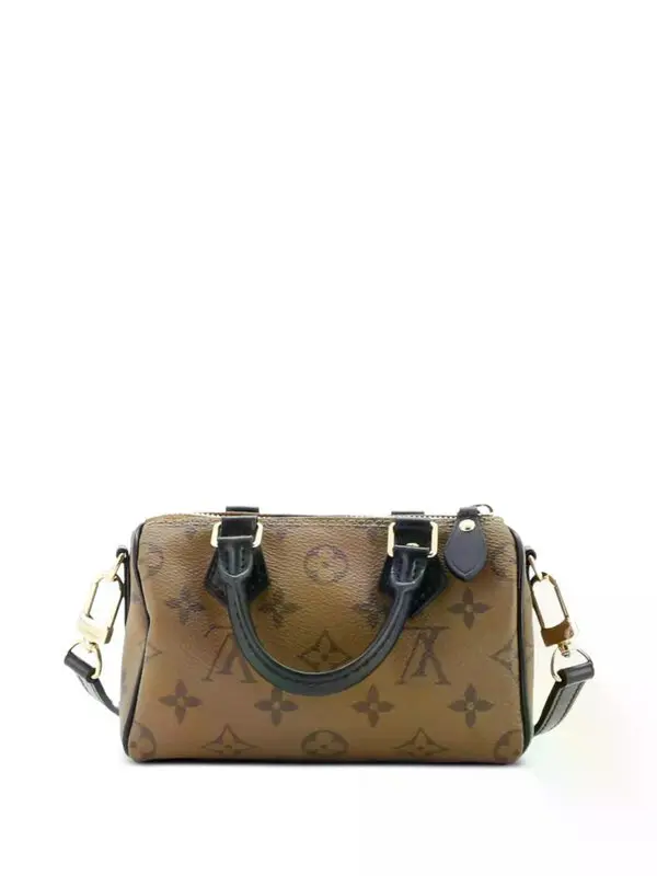 LOUIS VUITTON Speedy Bandouliere Nm Bag Limited Edition Sun Yitian Reverse Monogram Canvas Nano - Brown