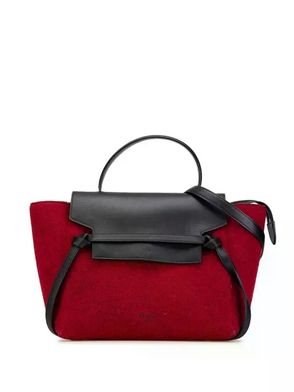 Celine 2016 Mini Belt Satchel - Red