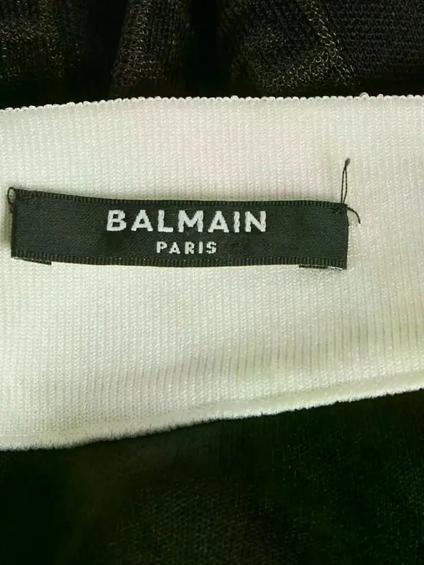 Balmain Monogram Pleated Skirt