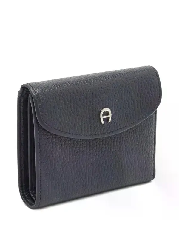AIGNER 2000s Century Leather Trifold Wallet - Blue