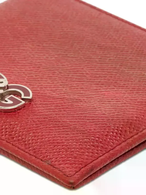 Dolce & Gabbana Dg-plaque Leather Wallet