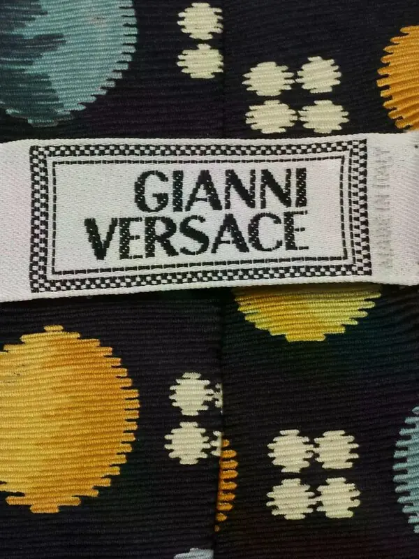 Versace Circle-pattern Necktie
