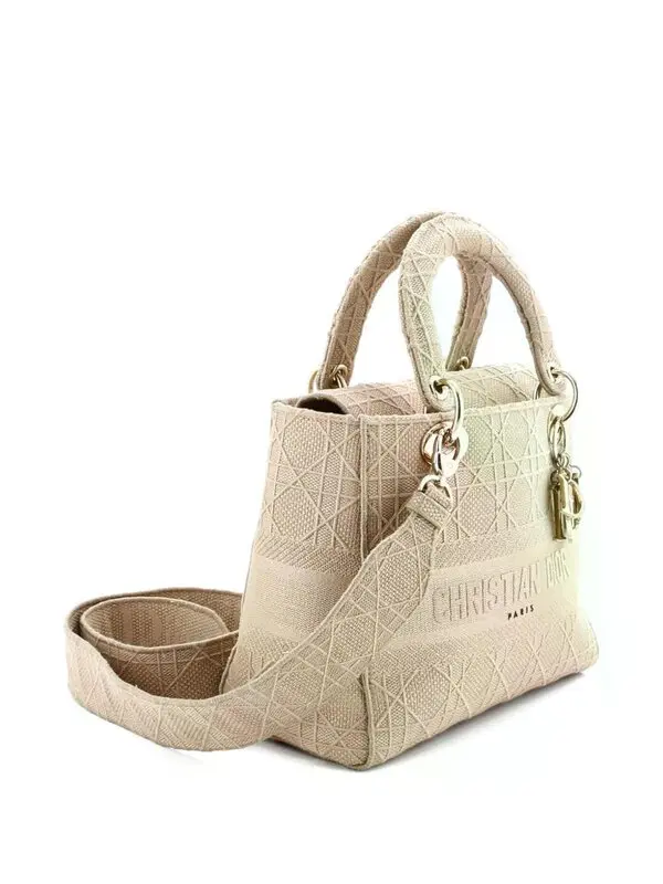 Dior Lady D-lite Medium Satchel - Neutrals