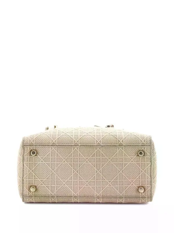 Dior Lady D-lite Medium Satchel - Neutrals