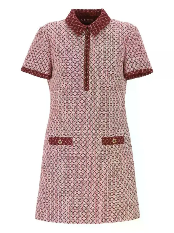 Gucci Diamond-patterned Mini Dress