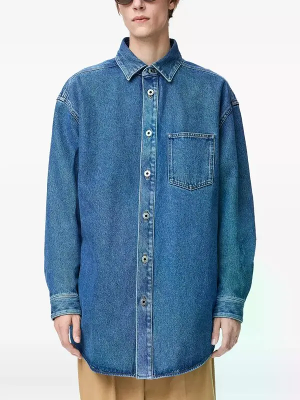 Loewe Anagram Denim Jacket - Blue