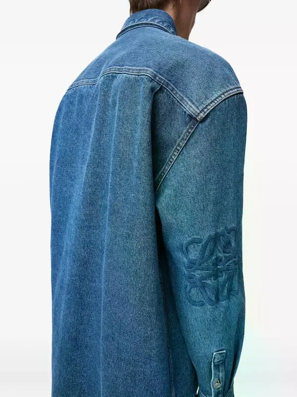 Loewe Anagram Denim Jacket - Blue