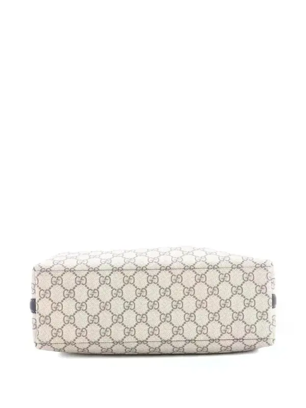 Gucci Emblem Gg Coated Canvas Small Tote Bag