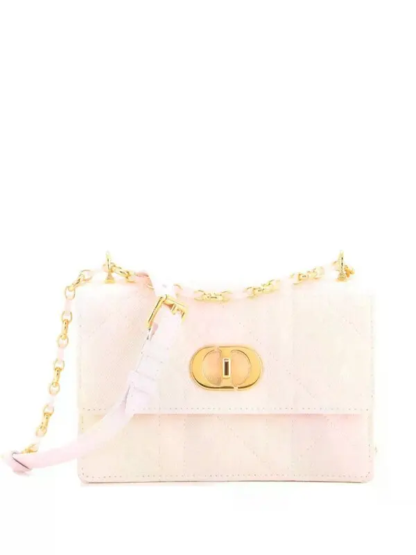 Dior Miss Caro Denim Mini Shoulder Bag - Pink