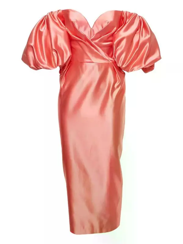 RASARIO Satin Midi Dress