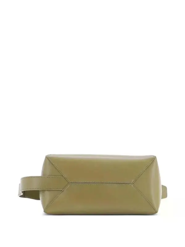 Loewe Puzzle Fold Leather Wash Bag - Green