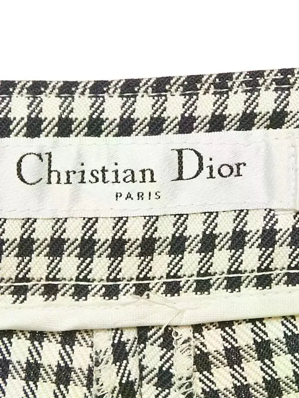 Dior Houndstooth Pattern Pants