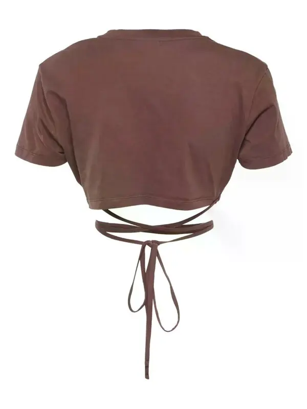 Jacquemus Tie-front Crop T-shirt