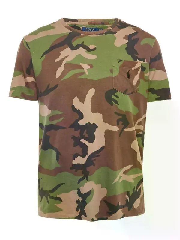 Polo Ralph Lauren Camouflage-print Pocket T-shirt - Green