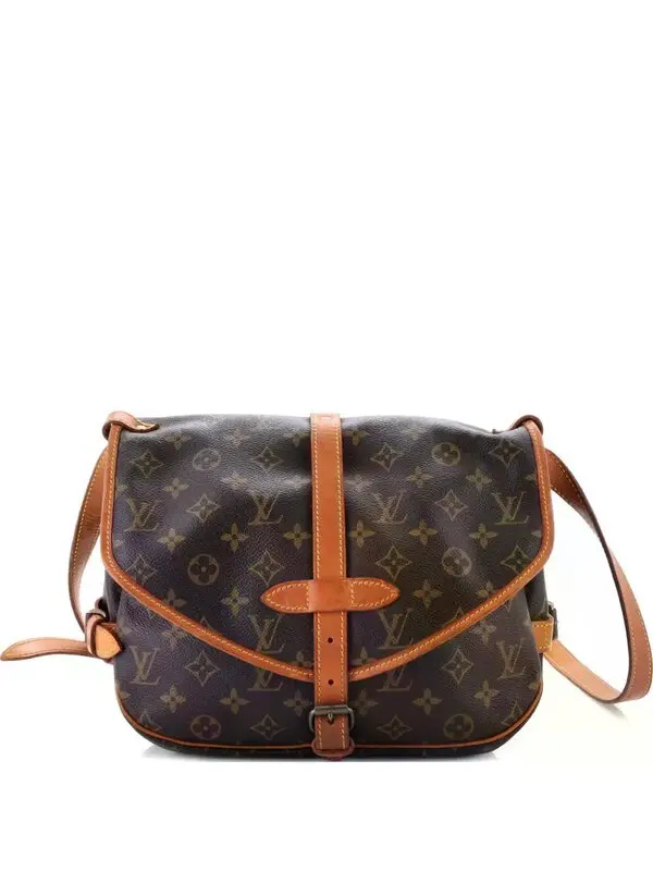 LOUIS VUITTON Saumur 30 Crossbody Bag Monogram Canvas