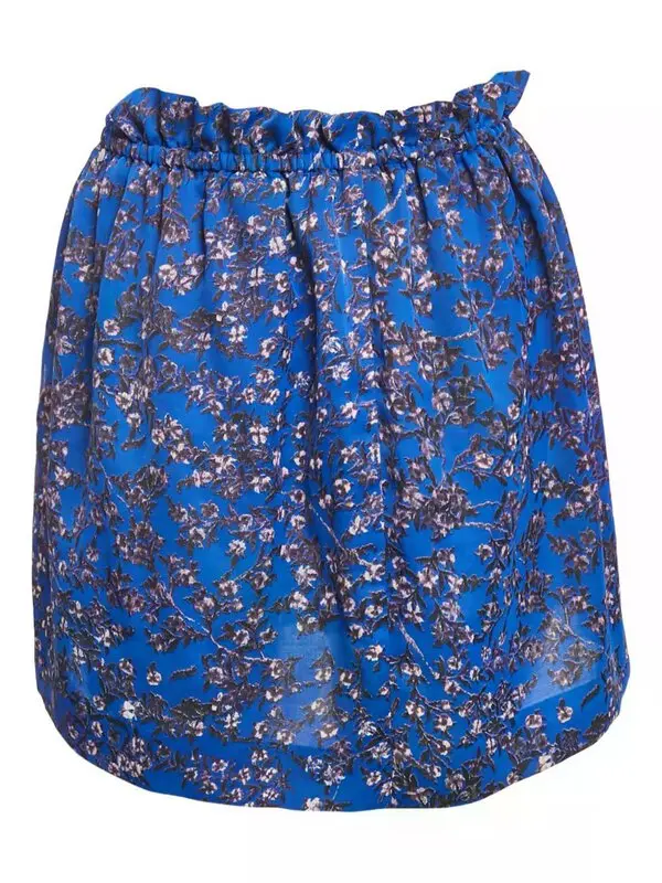 See By Chloé Floral-print Ruffled Mini Skirt