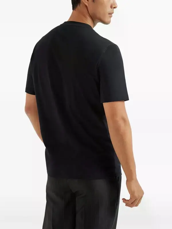 Brunello Cucinelli Printed Crew-neck T-shirt - Black