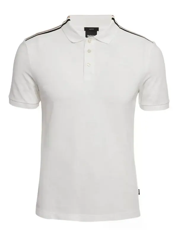 BOSS Cotton Polo Shirt - White