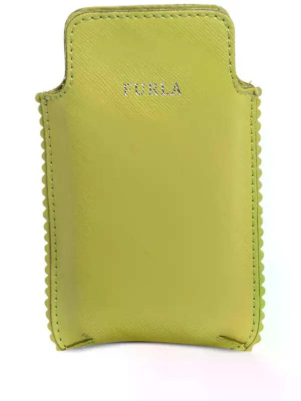 Furla Scalloped-edge Phone Case - Green
