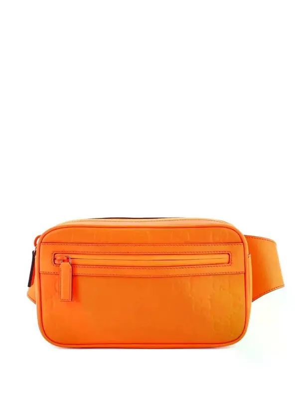 Gucci Gg Rubber Effect Leather Belt Bag