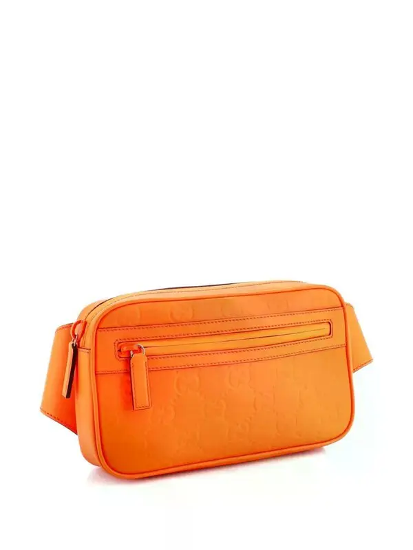 Gucci Gg Rubber Effect Leather Belt Bag