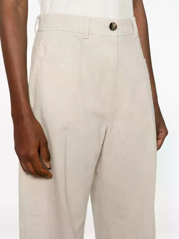 Mark Kenly Domino Tan Five-pocket Trousers