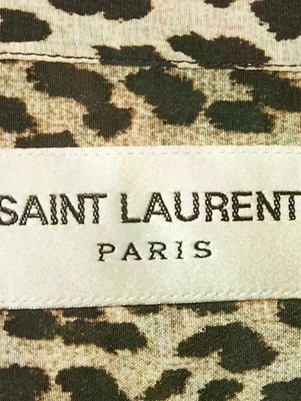 Saint Laurent 2000s Leopard-print Silk Shirt