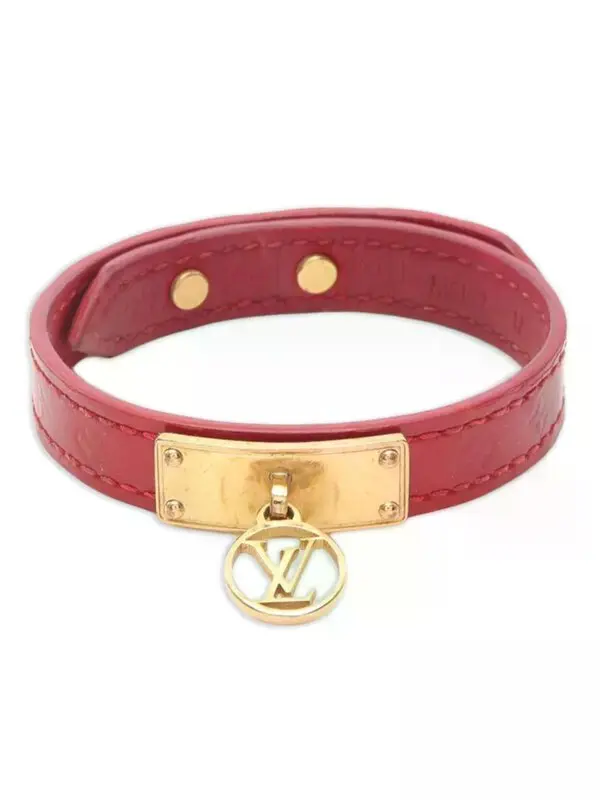 LOUIS VUITTON 2016 Logomania Monogram Charm Bracelet - Red